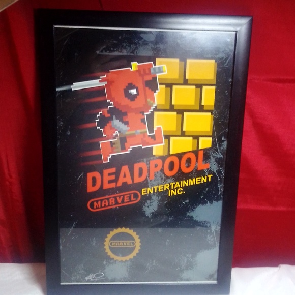 Marvel | Art | Deadpool Marvel Nintendo Tribute Print Signed By Sketch ...